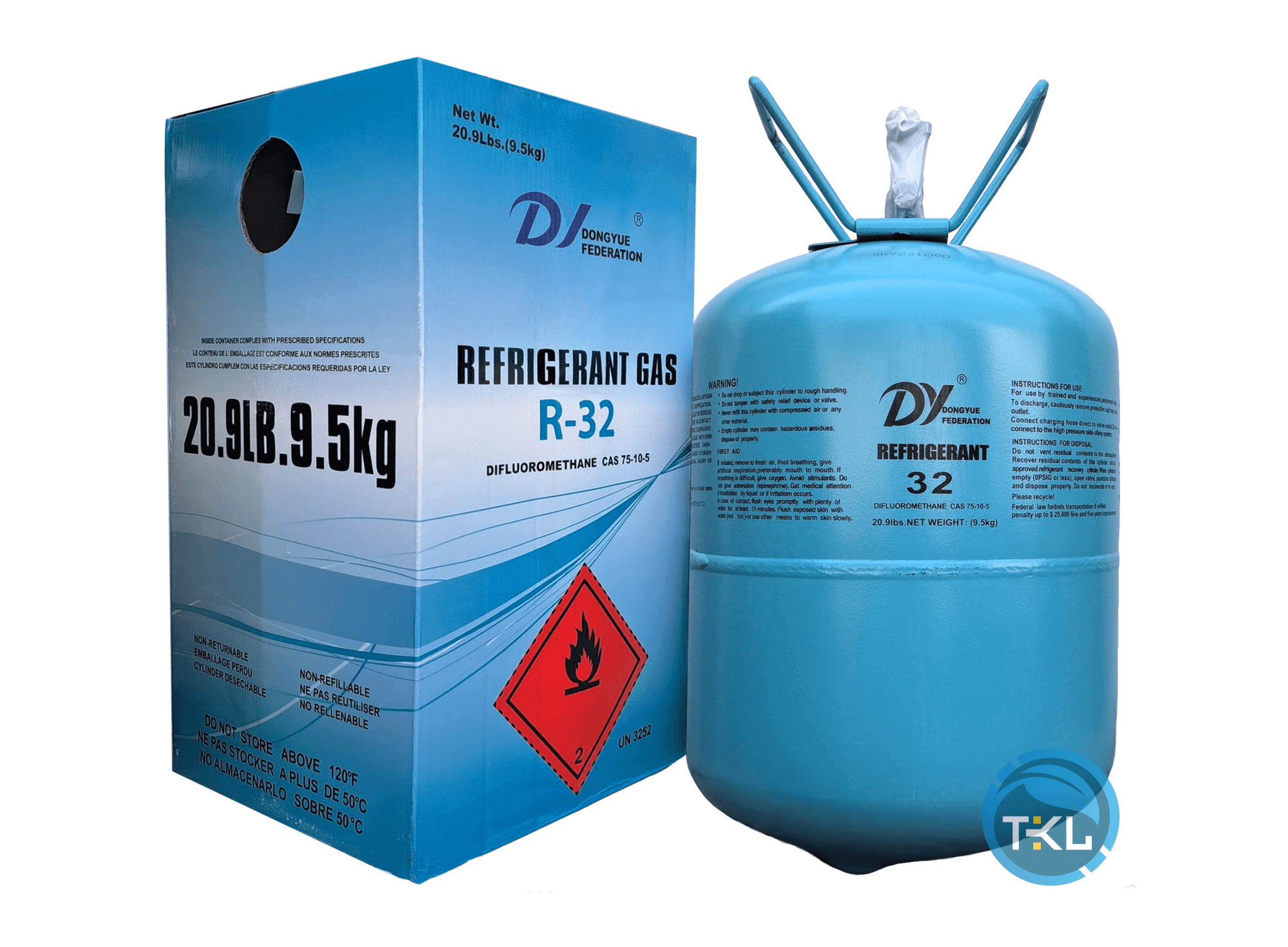 Gas Lạnh DY R32 (9.5kg) | Thanh Kim Long - Nhà phân phối Gas Lạnh Hàng Đầu Việt Nam