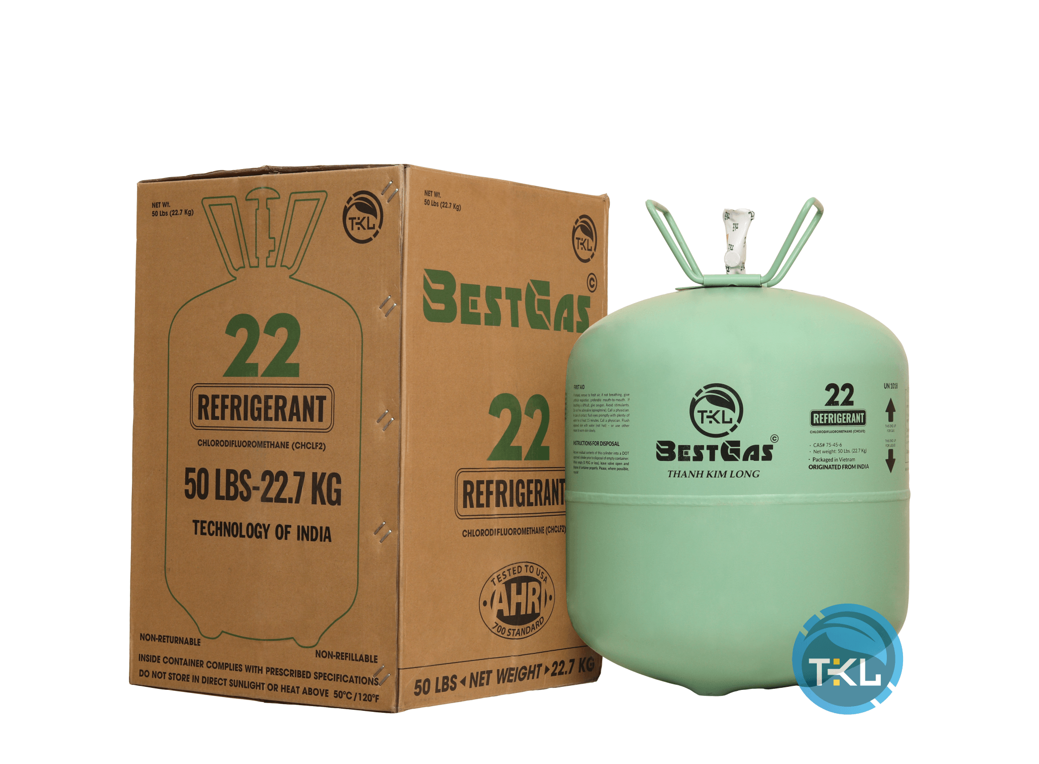 GAS LẠNH BESTGAS THANH KIM LONG R22 (22.7 KG)